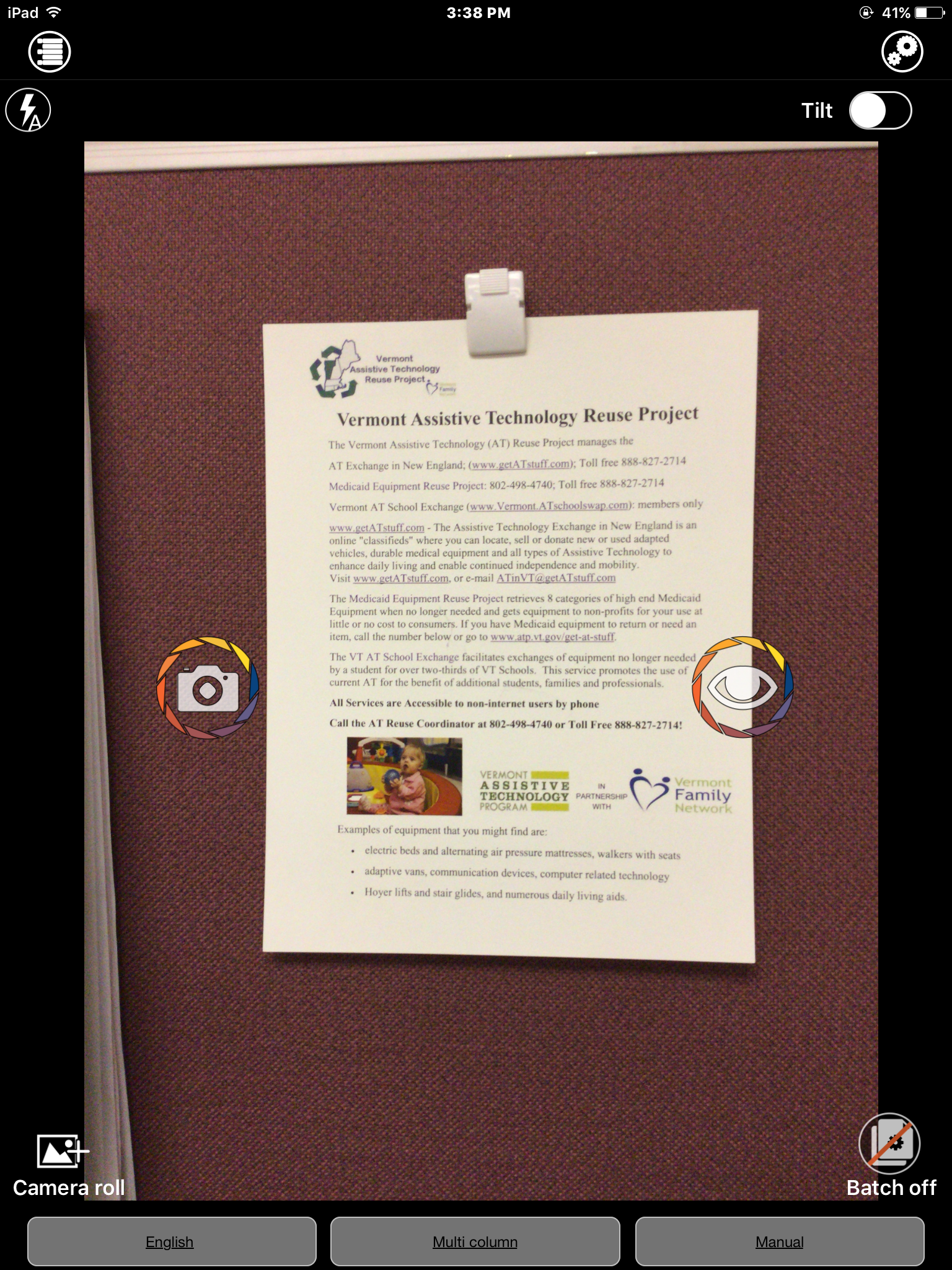 Using knfbReader – Vermont DBVI Training